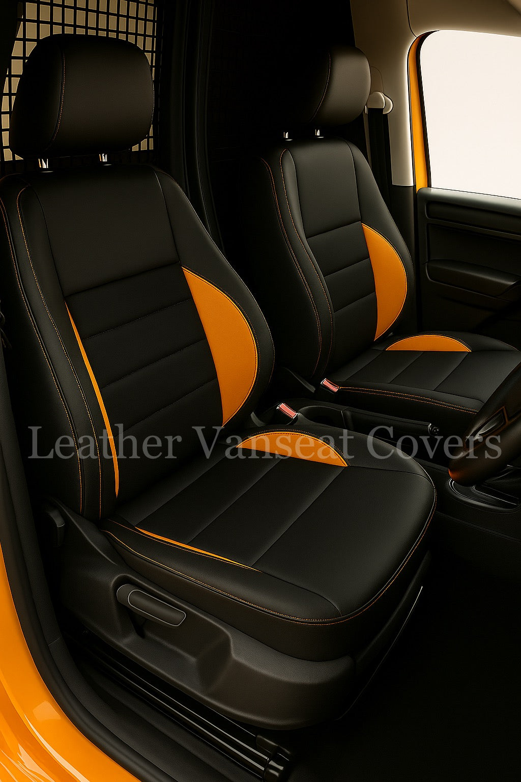 Volkswagen Caddy - 2016 to Onwards. Leather Seat Covers – Leather ...